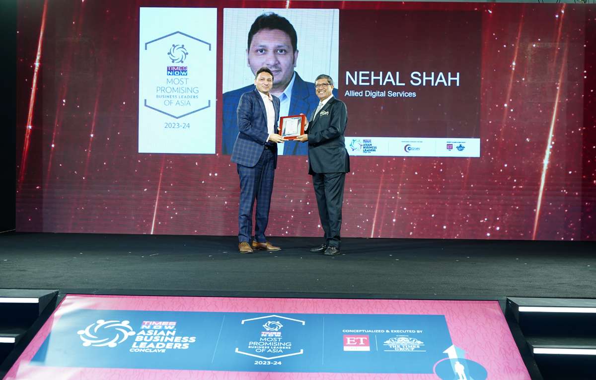 Nehal Shah, Executive Director - Allied Digital, was recognized at the Asian Business Leaders ...